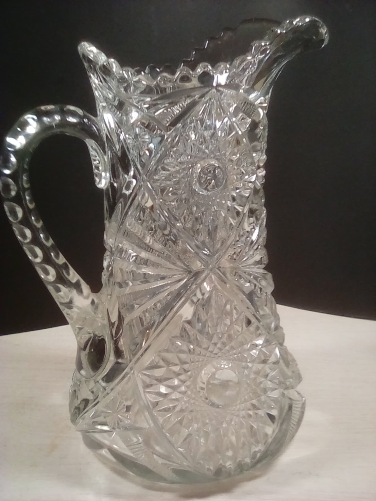 Brilliant Crystal Pitcher With Handle - Etsy