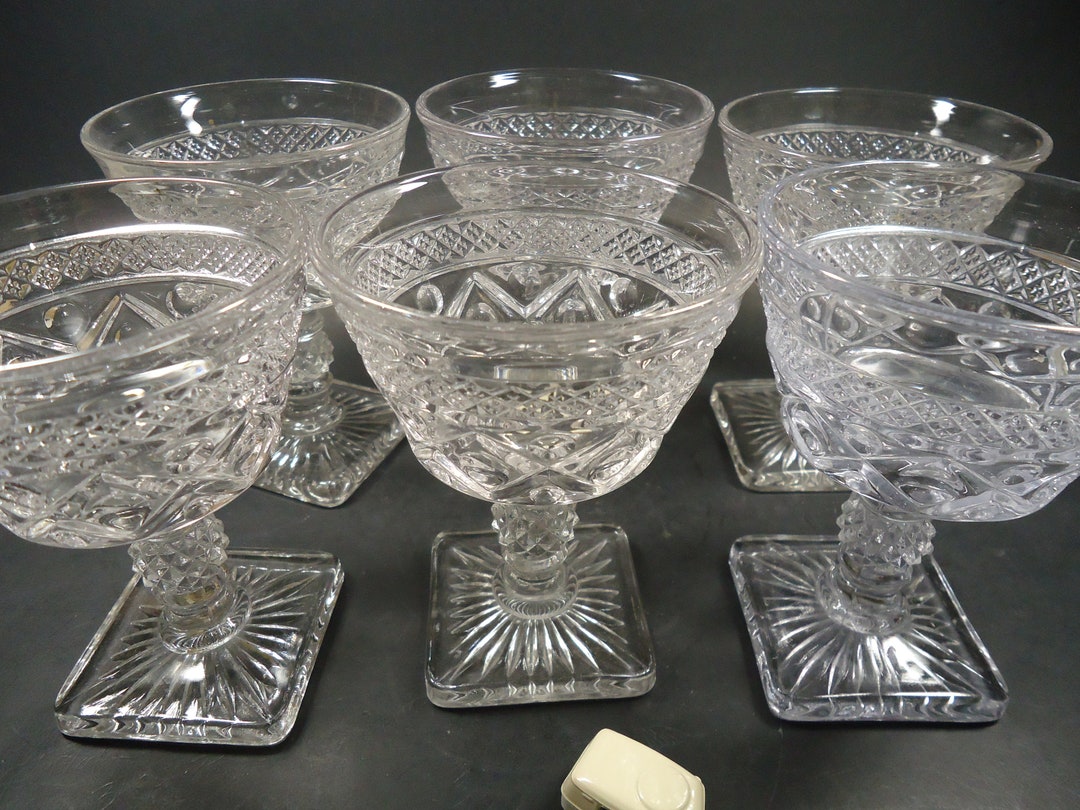 Imperial Cape Cod Set of 6 Ball Stemware Sherbet Glasses - Etsy