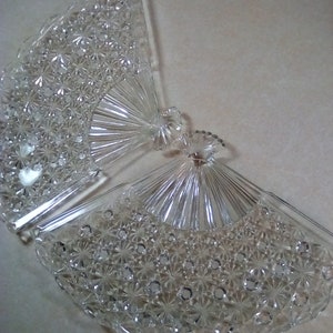Set of 2 Fan Shape Glass Dishes - Etsy