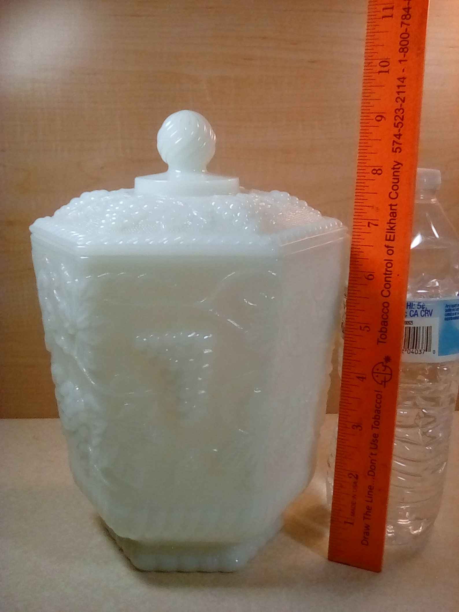 Very Nice Fire King Anchor Hocking White Milk Glass Biscotti/ Cookie ...