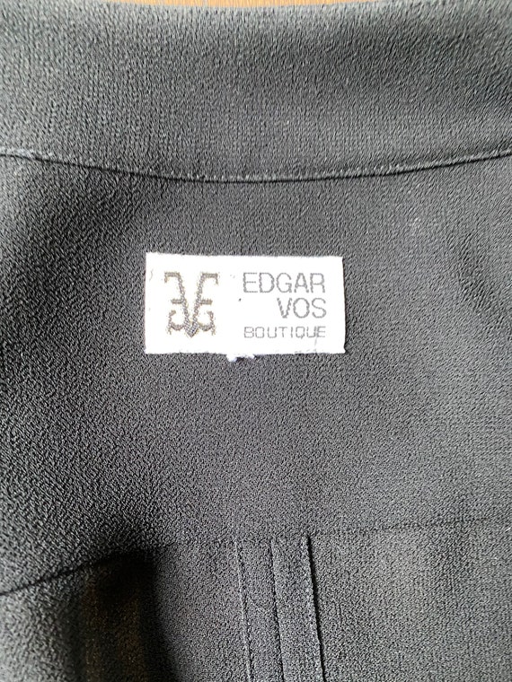 80s Designer Kimono by Edgar Vos| Kimono Style Black … - Gem