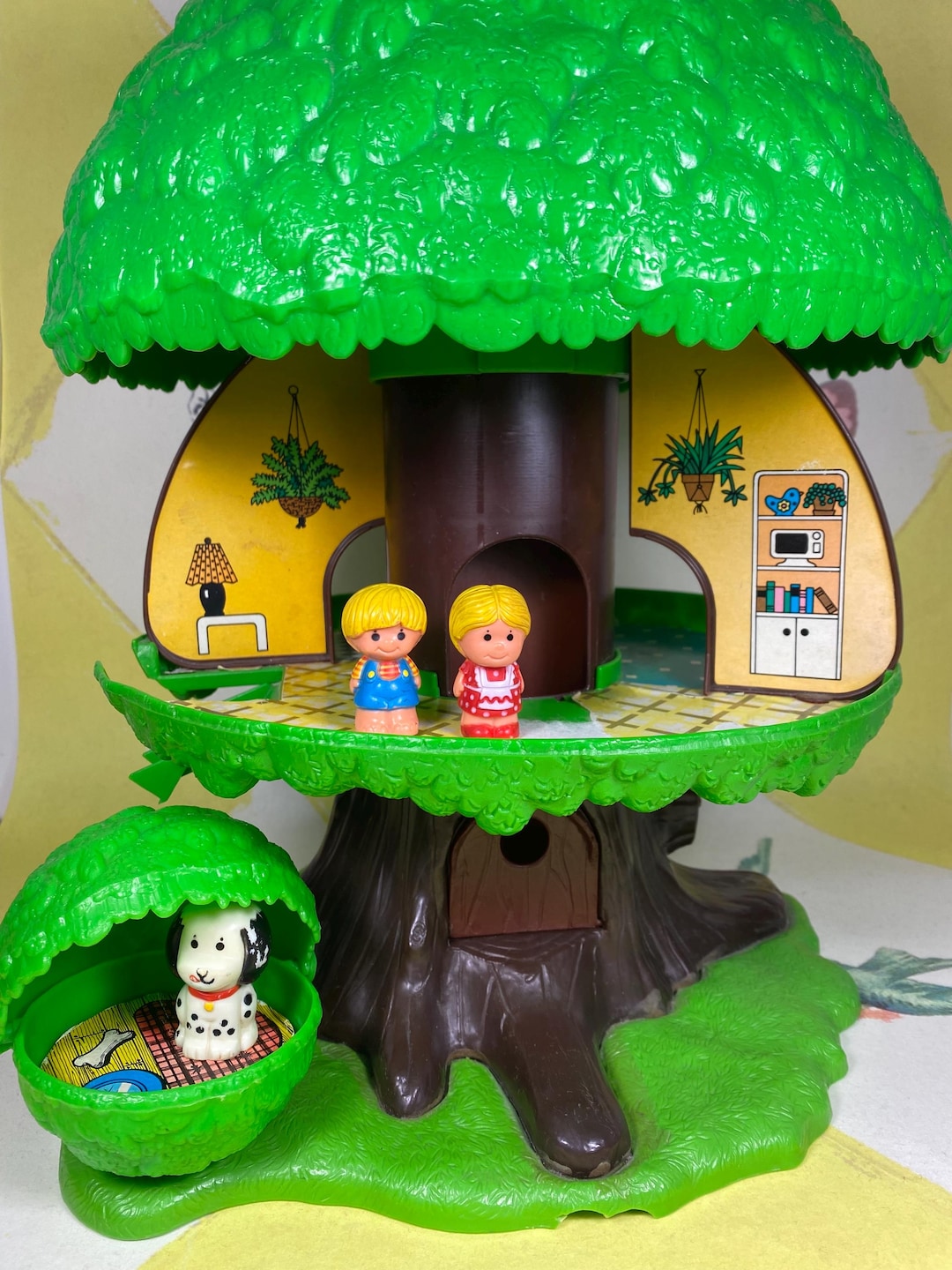 70s Klorofil Kenner Treehouse | Tree Tots Family | Vintage Green ...