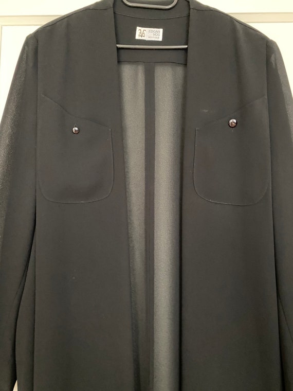 80s Designer Kimono by Edgar Vos| Kimono Style Black … - Gem