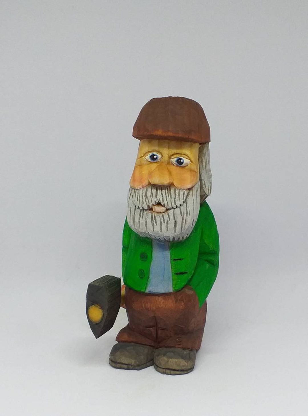 Wood Carving Lumberjack Woods Man Figurine Hand Carved and - Etsy