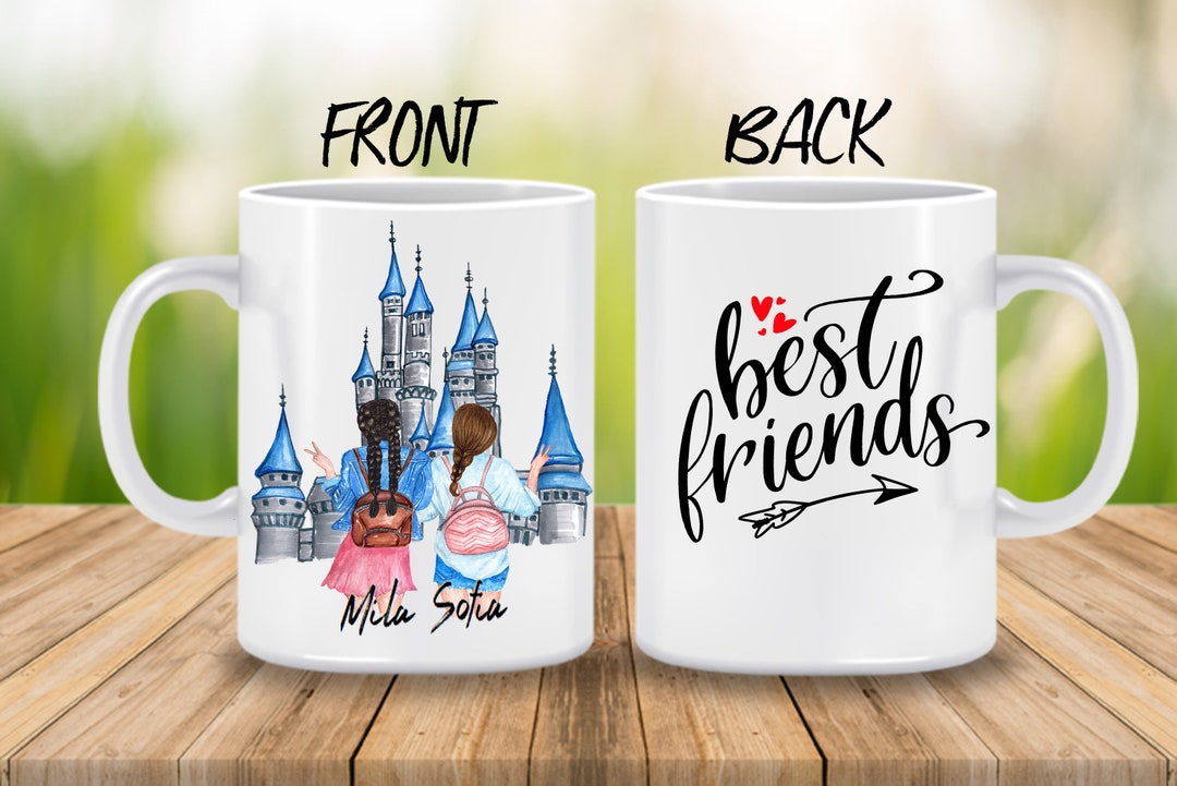 Best Friend Gift Mugs Custom Friend Gift Mugs Best Friends Forever Gift ...