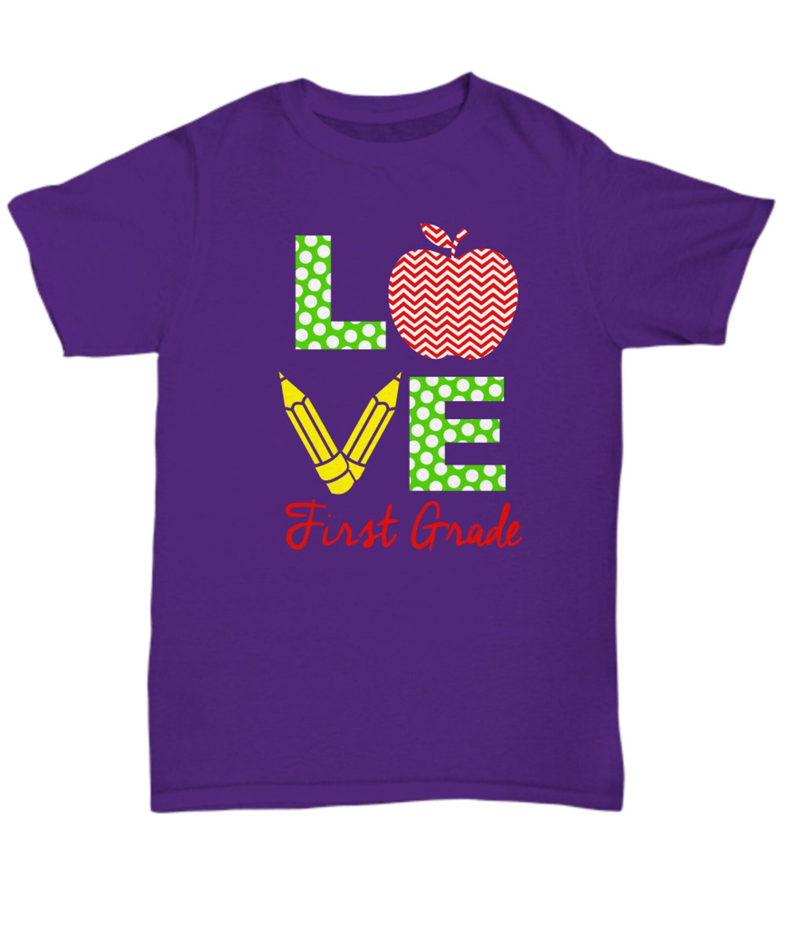 T-shirt for Teacher/ First Grade Teacher Tshirt/ Love First | Etsy