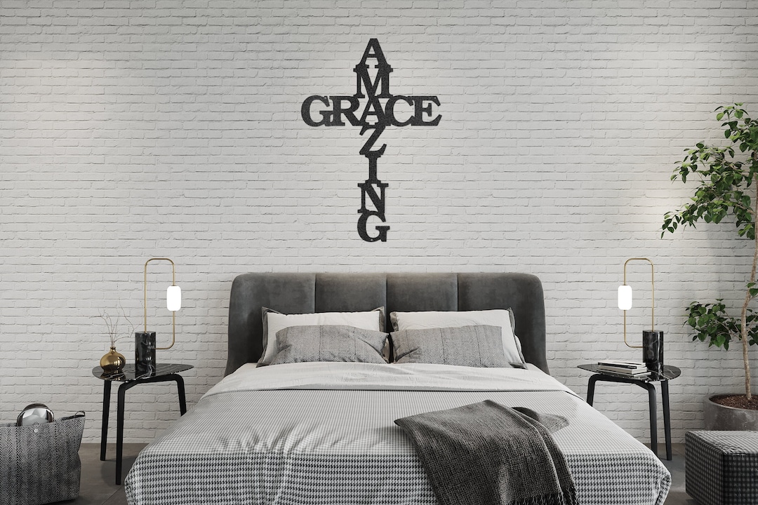 Amazing Grace Metal Wall Art, Wedding Gifts, Anniversary Gifts, House ...