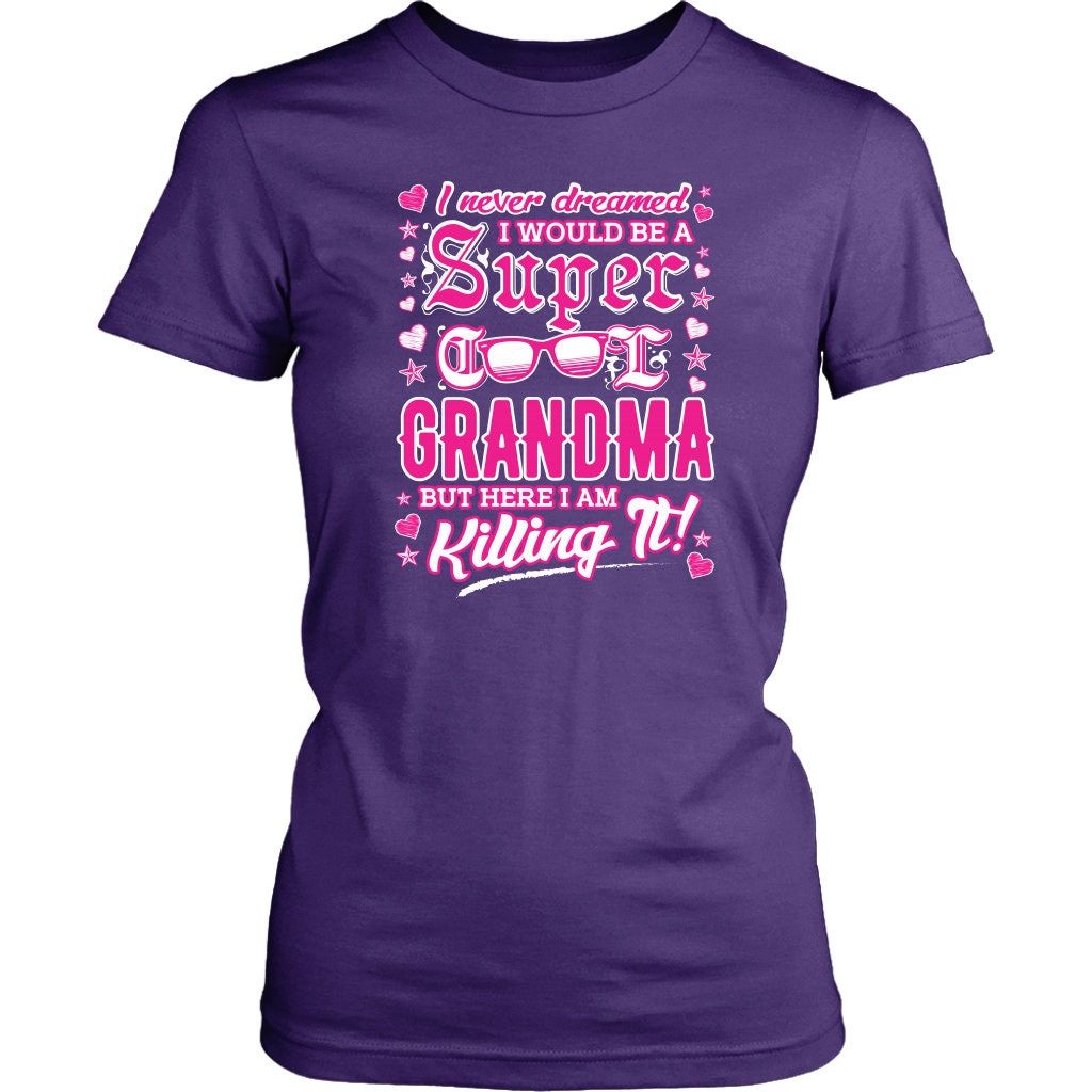 Funny Grandma Shirt Grandma Gift Shirt Super Cool Grandma - Etsy