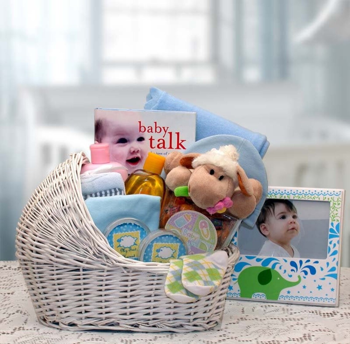 Baby Shower Gift Basket Welcome Baby Gift Basket New Baby - Etsy