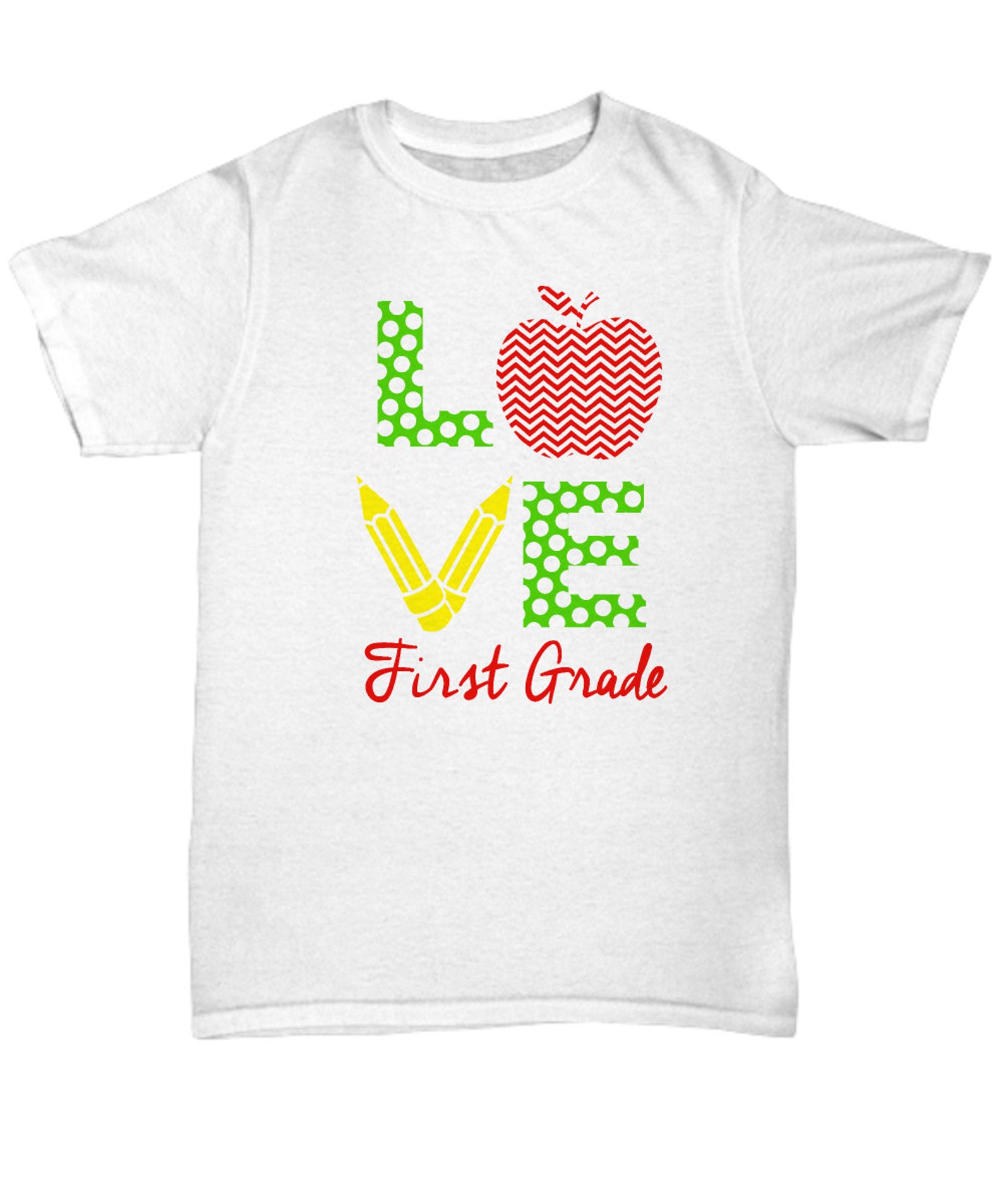 T-shirt for Teacher/ First Grade Teacher Tshirt/ Love First | Etsy