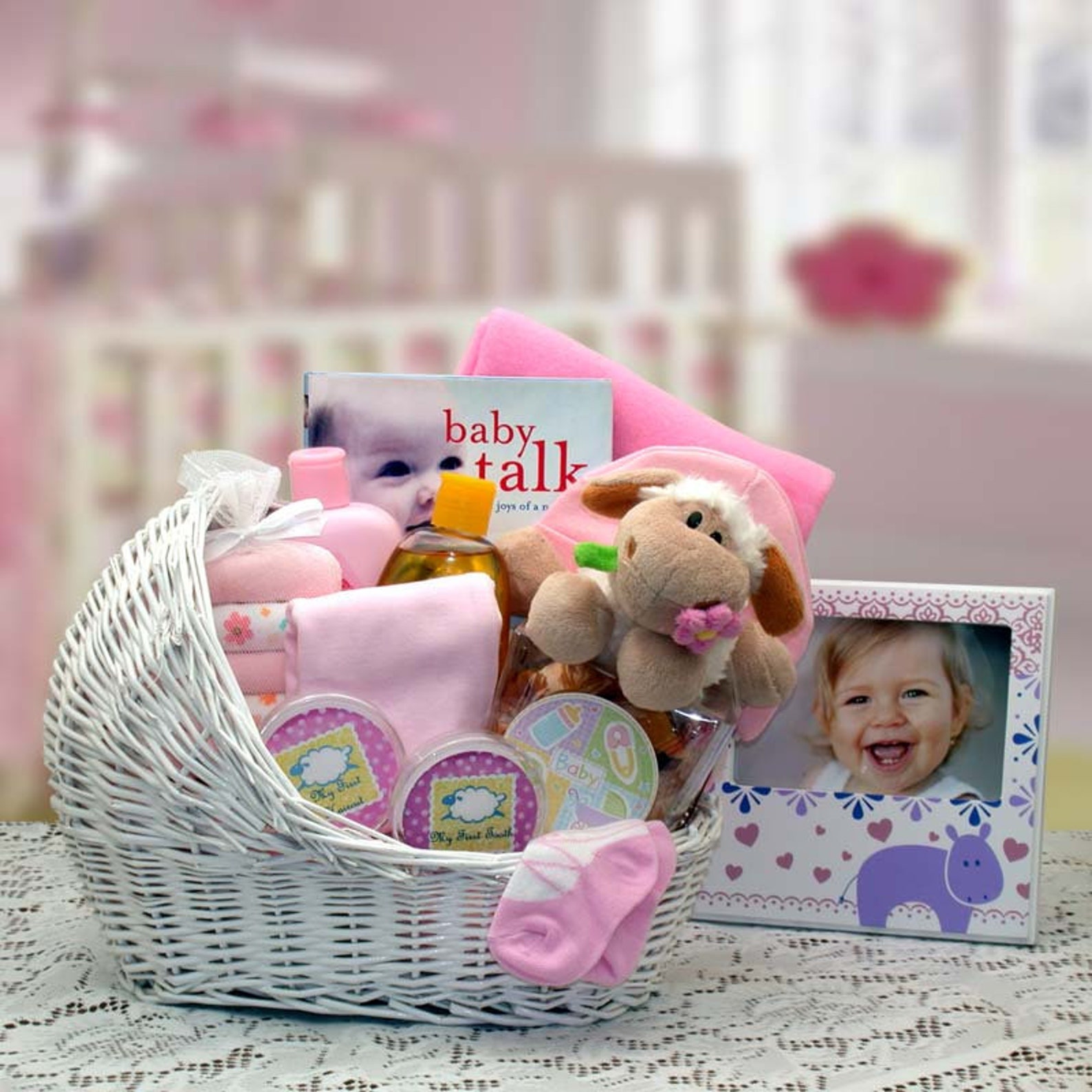 Baby Shower Gift Basket Welcome Baby Gift Basket New Baby - Etsy