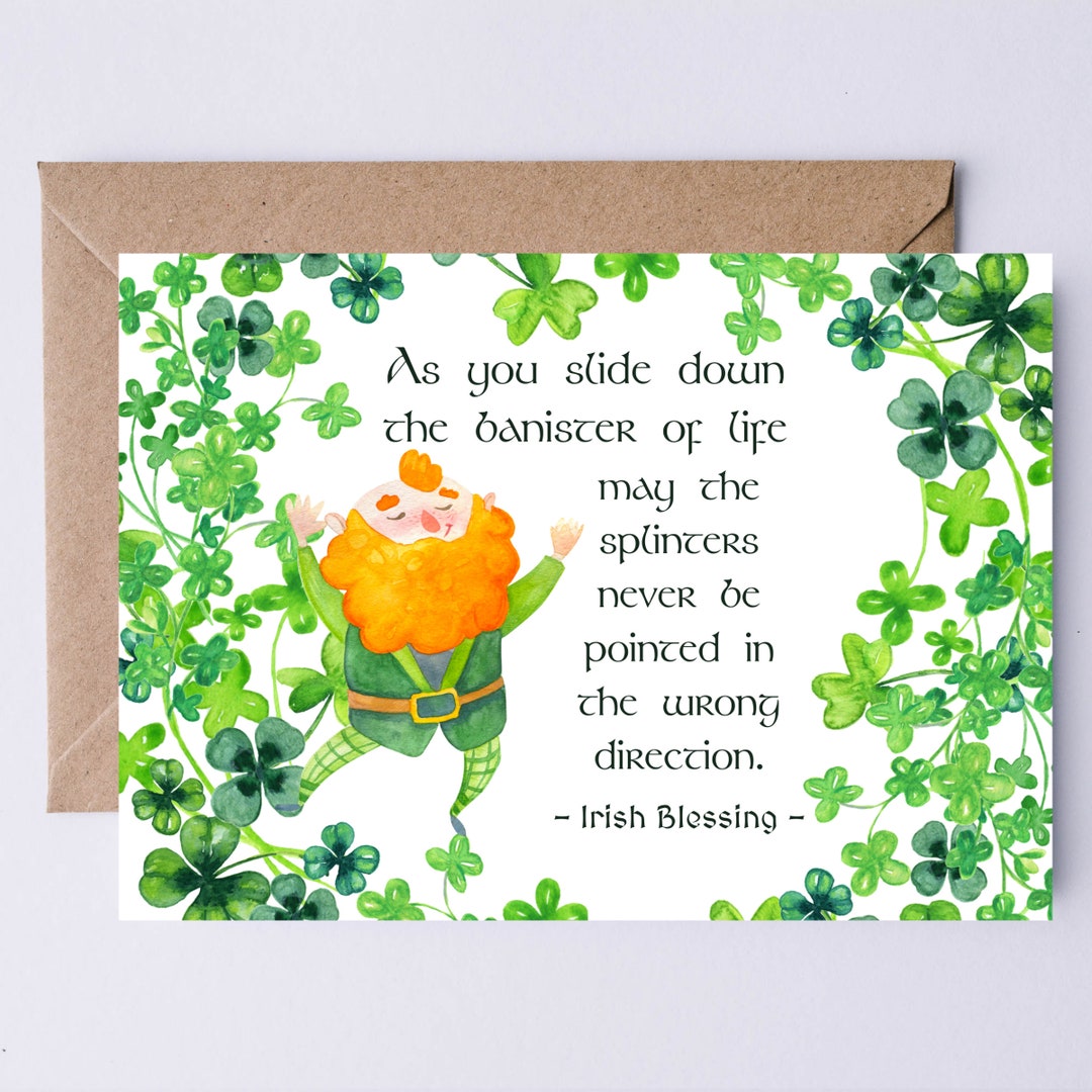 Irish Toast Digital Birthday Card | as You Slide Down the Bannister of ...