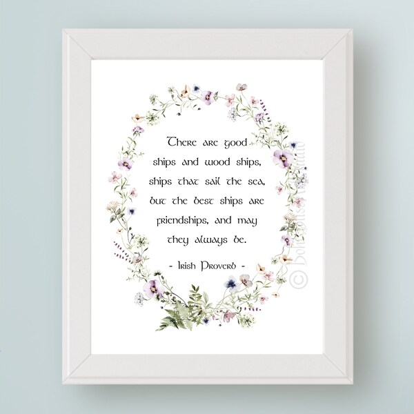 Irish Toast There Are Good Ships, There Wood Ships - Etsy Ireland