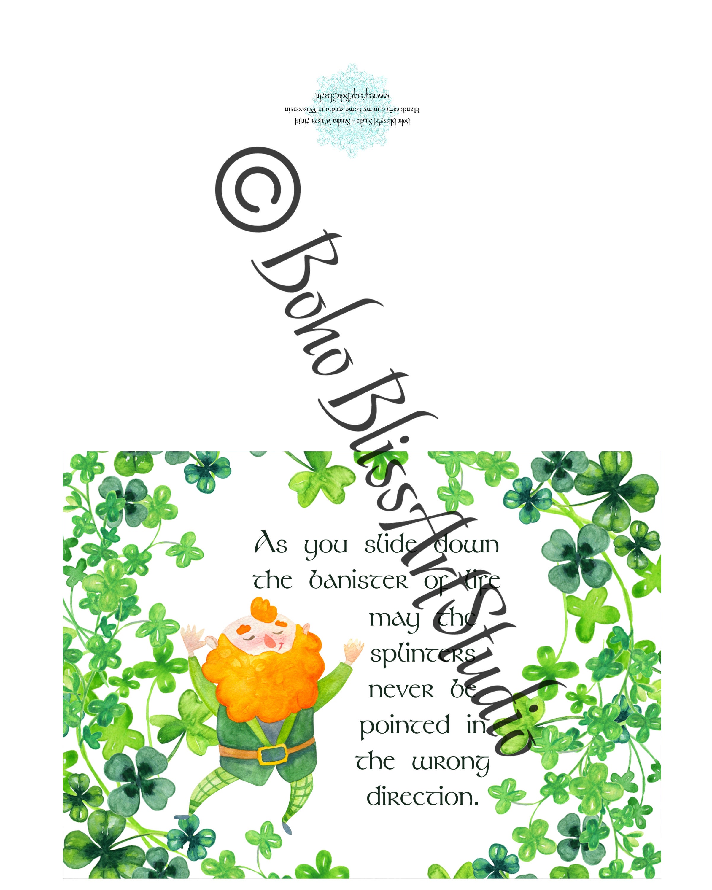 Irish Toast Digital Birthday Card as You Slide Down the Bannister of ...