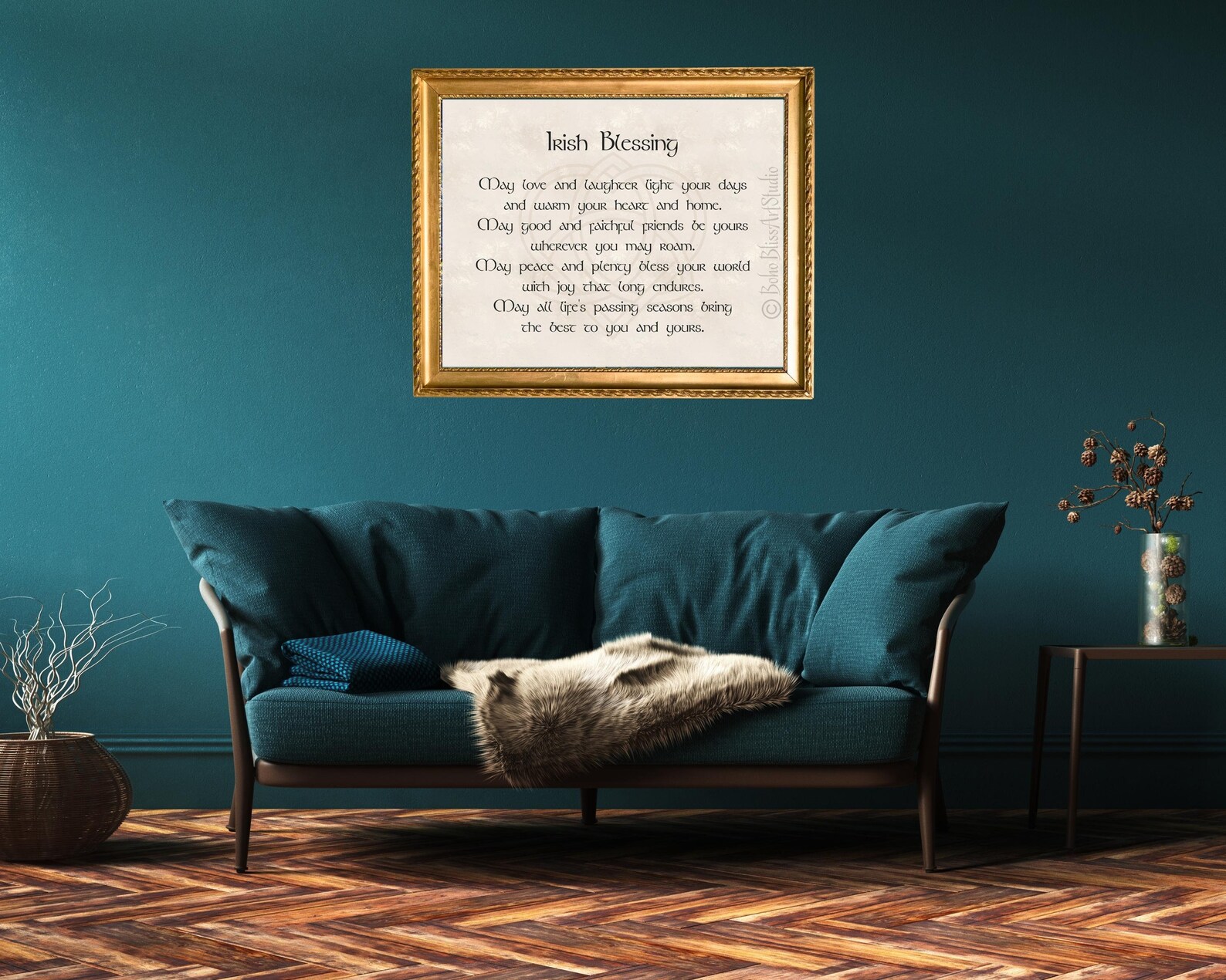 Irish Blessing Printable Wall Art May Love And Laughter Light Your Days
