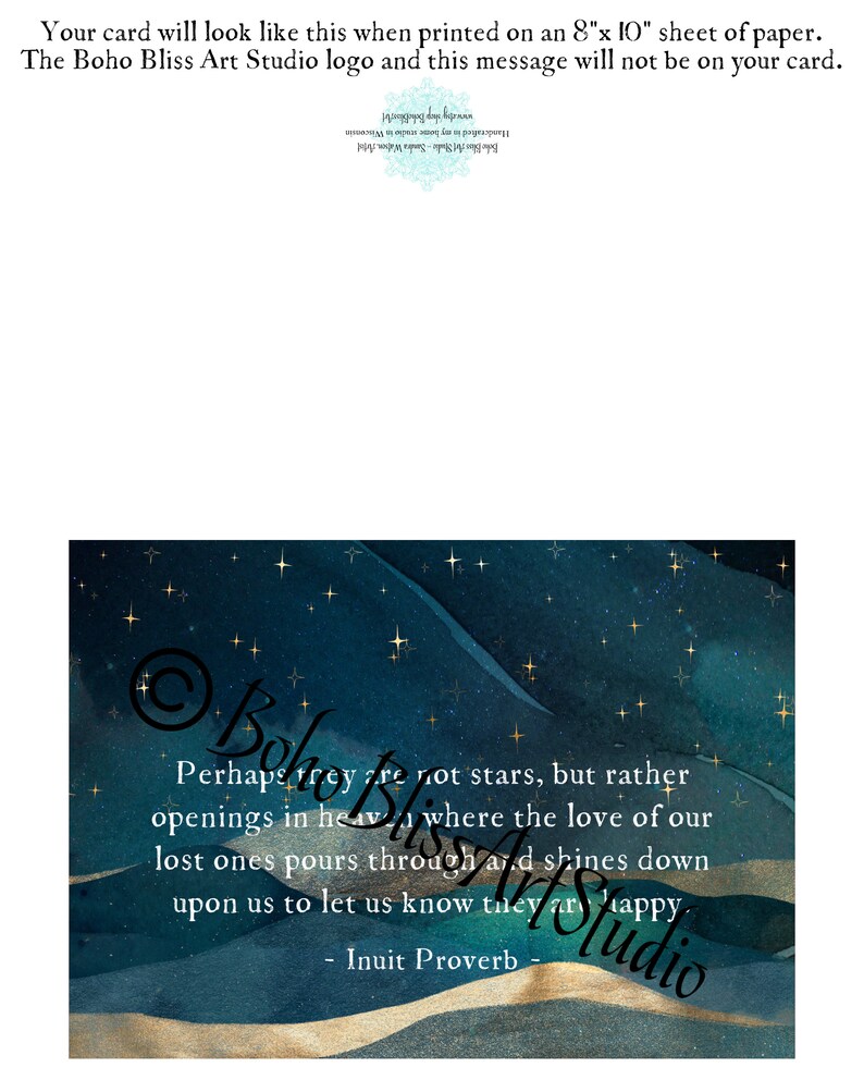 Inuit Proverb Perhaps They Are Not Stars but Rather Openings in Heaven ...