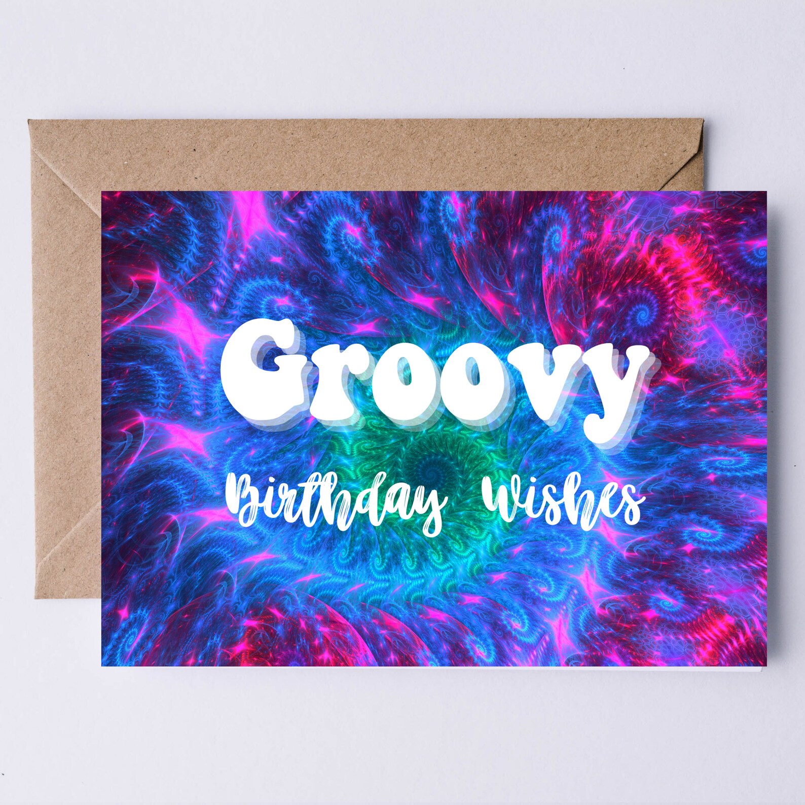 Groovy Birthday Wishes Printable Card Perfect for Your Favorite Hippie ...