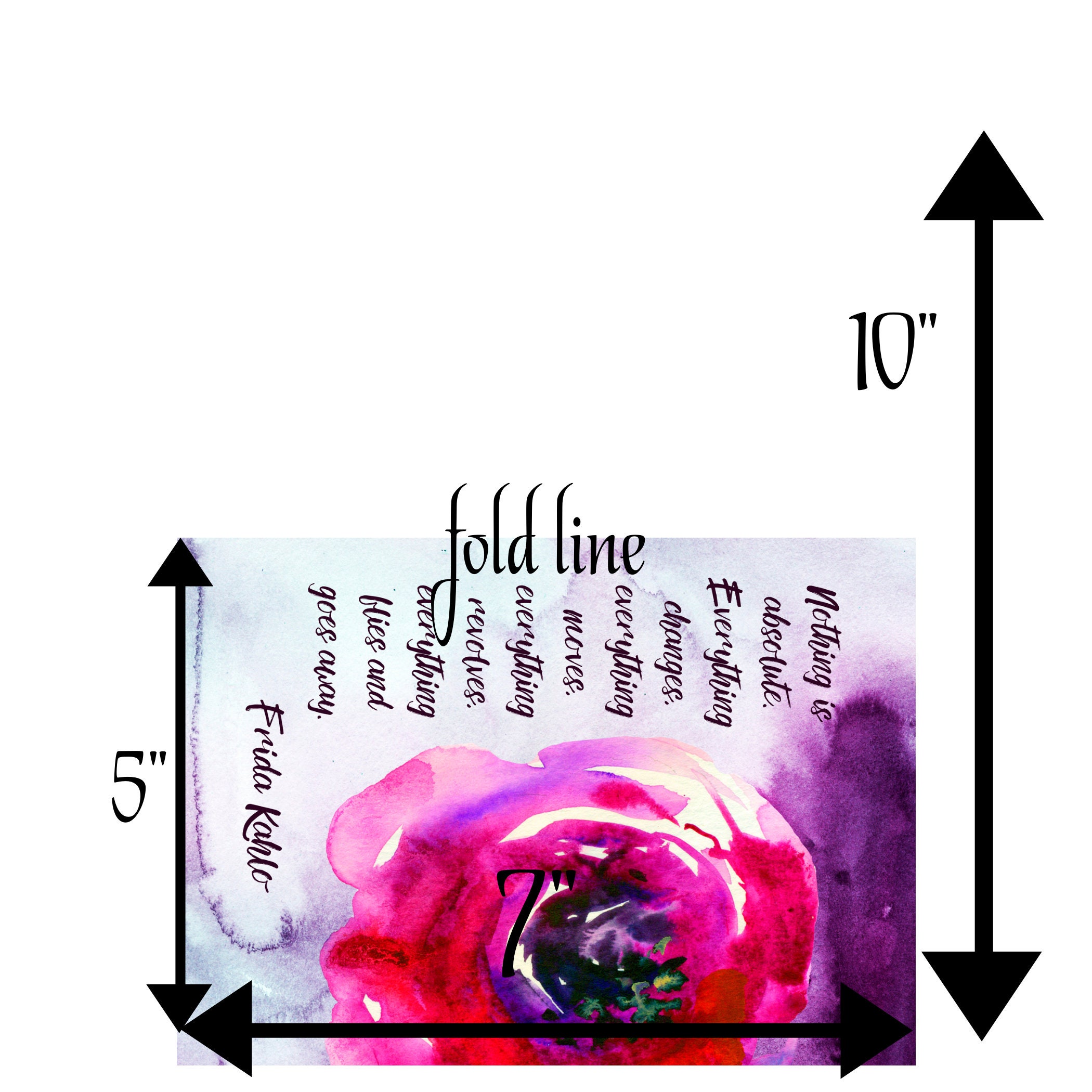 Frida Kahlo Printable Card Quote: Nothing is Absolute. - Etsy Australia