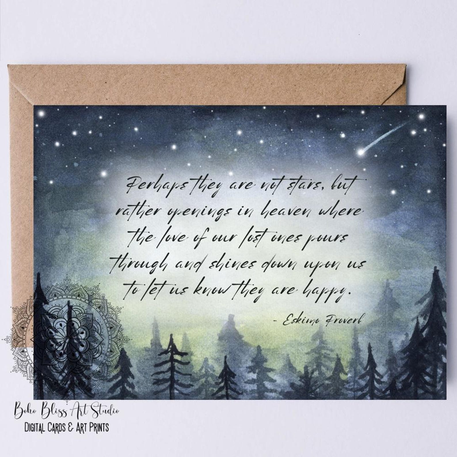 Inuit Proverb Perhaps They Are Not Stars but Rather Openings in Heaven ...