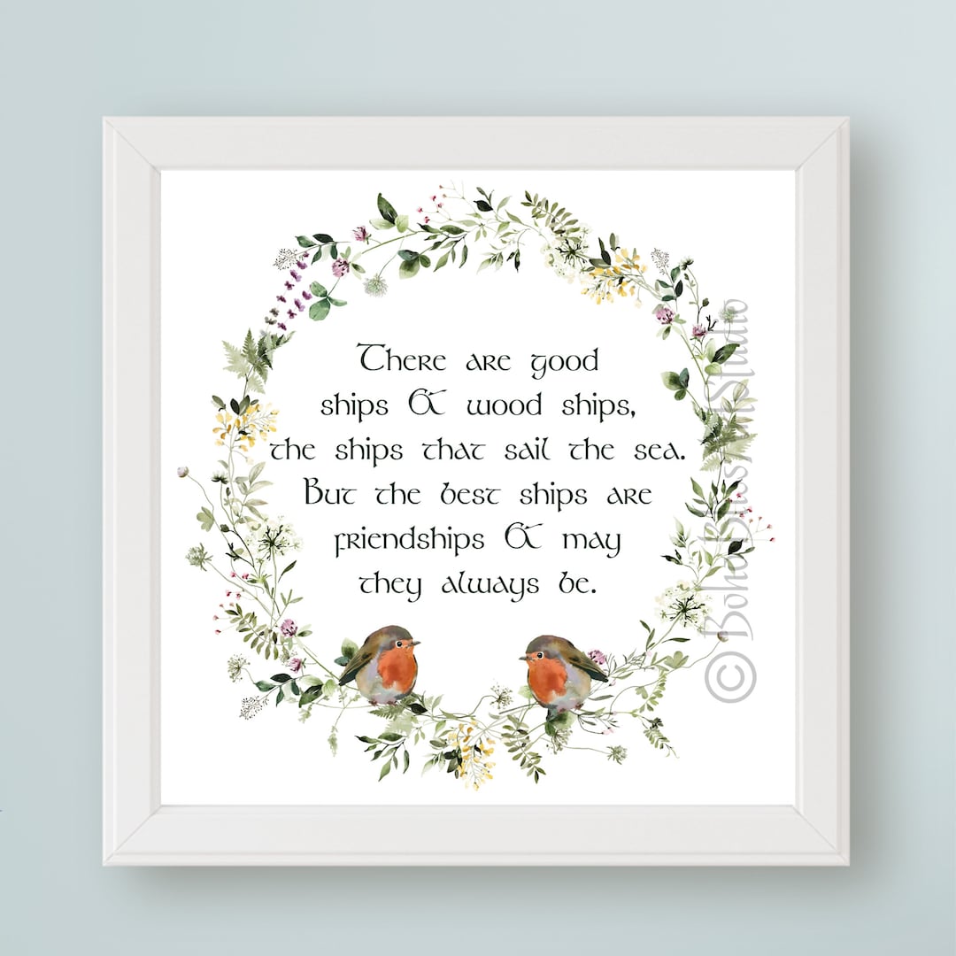 Irish Toast PRINTABLE Art There Are Good Ships & Wood Ships Irish ...