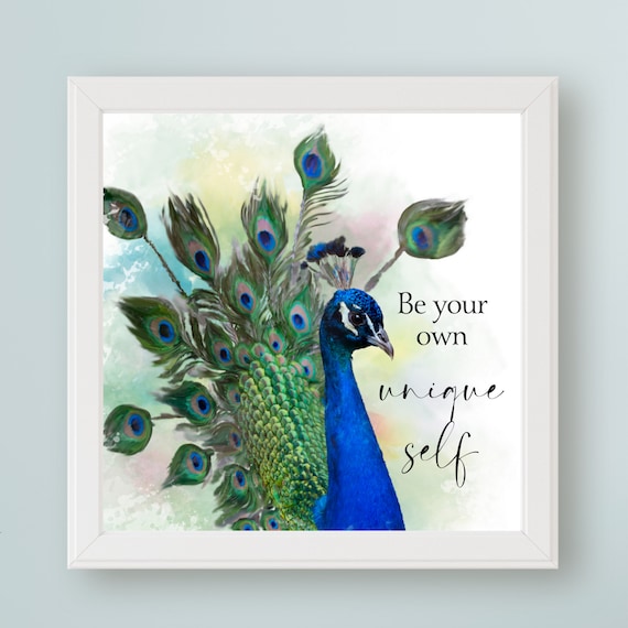 Self-help Printable Wall Art Be Your Own Unique Self. - Etsy