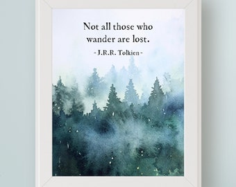 Not All Who Wander Are Lost Hanging Wall Sign - Etsy