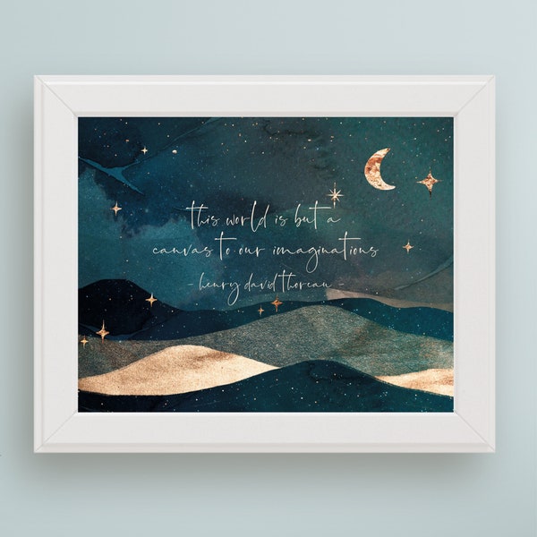 Henry David Thoreau - Etsy