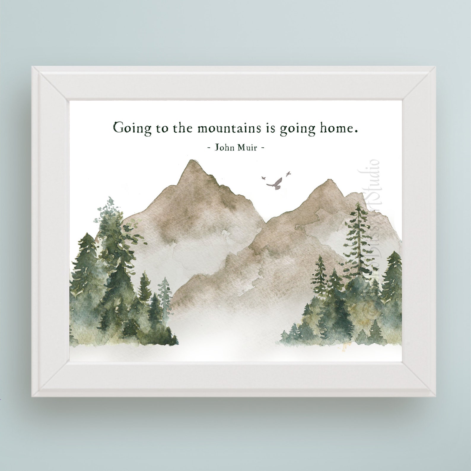 John Muir Quote Printable Art Going to the Mountains is Going - Etsy