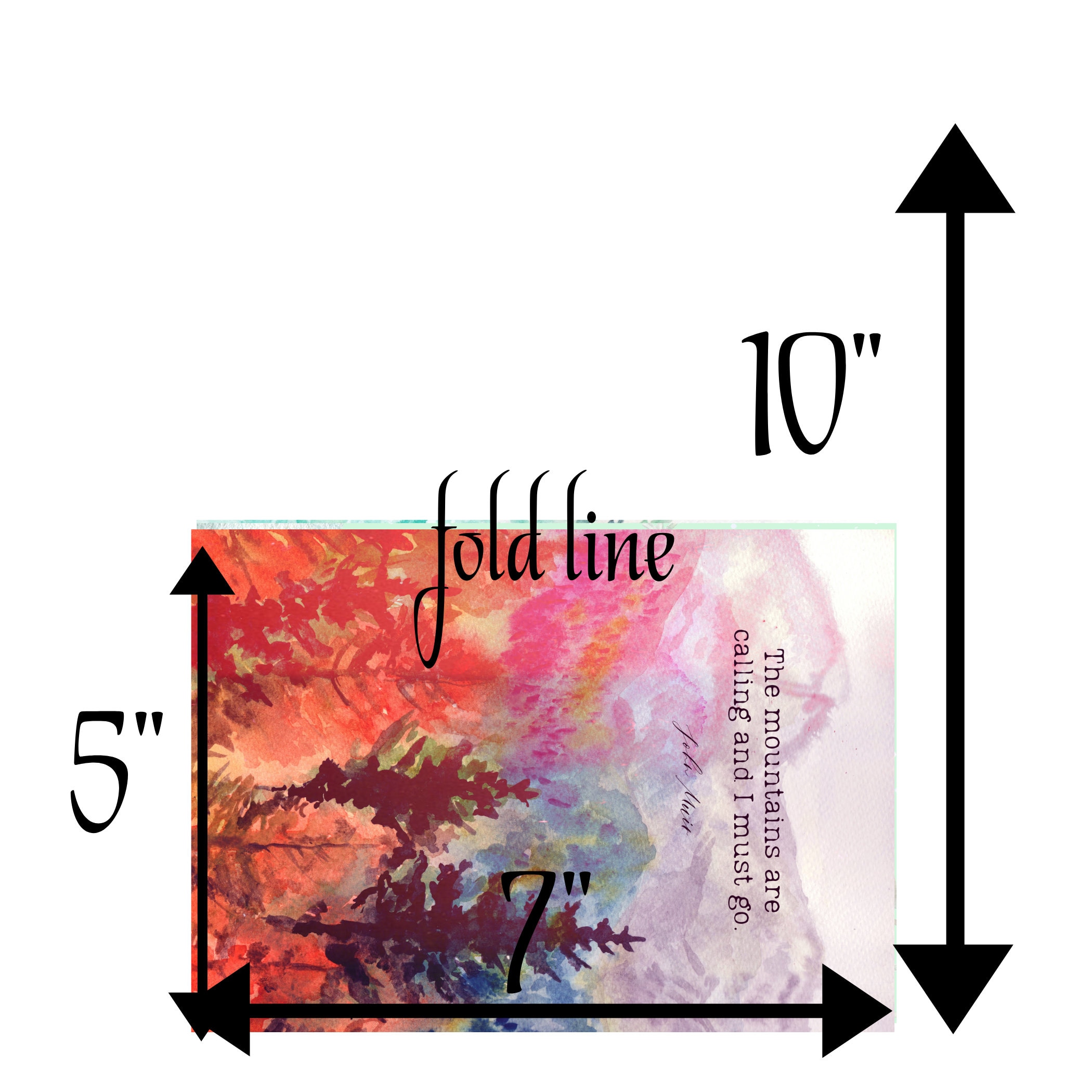 Autumn Card Printable John Muir Quote: the Mountains Are - Etsy