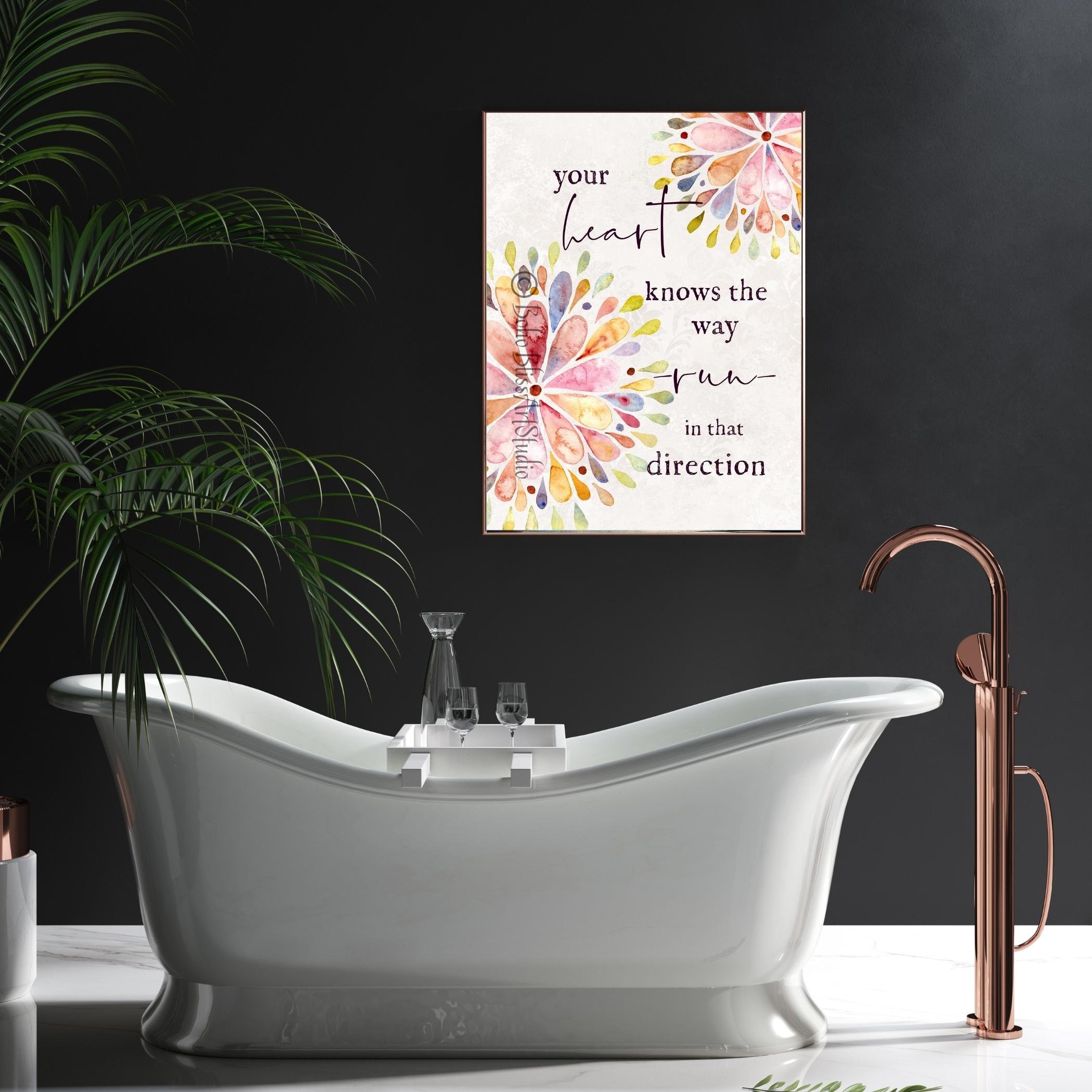 Rumi Quote Printable Wall Art | Your Heart Knows the Way Run in That ...