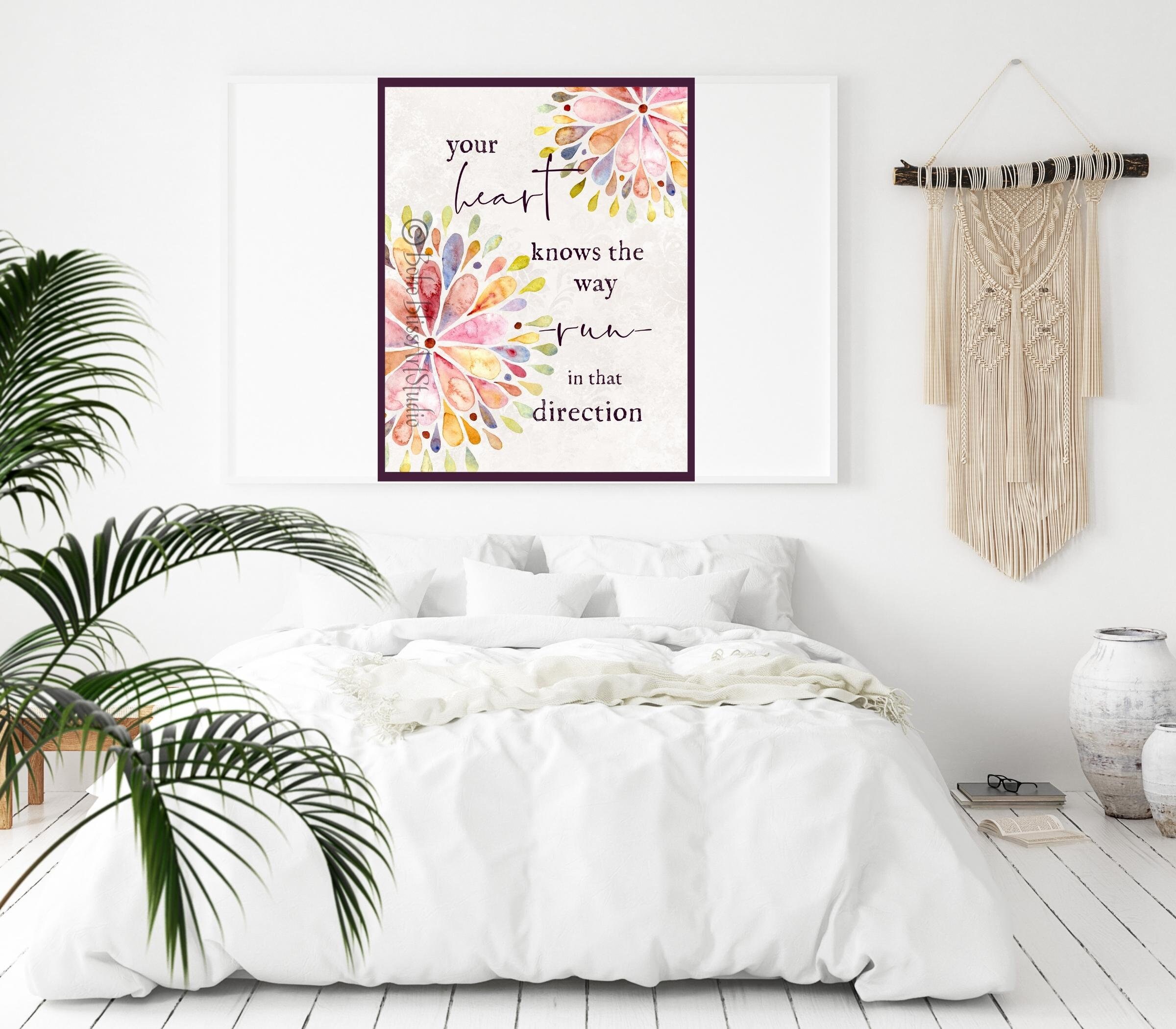 Rumi Quote Printable Wall Art | Your Heart Knows the Way Run in That ...