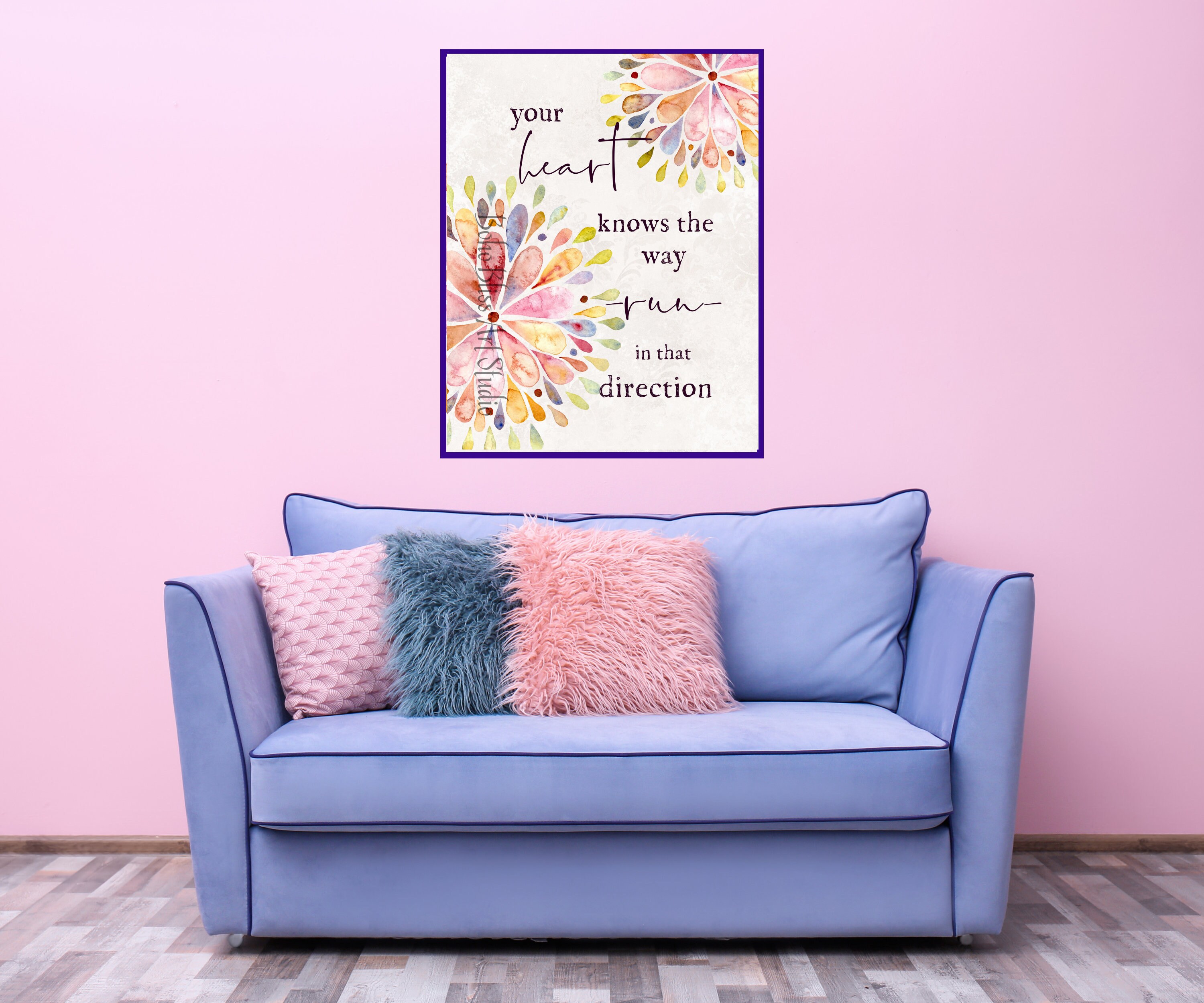 Rumi Quote Printable Wall Art | Your Heart Knows the Way Run in That ...