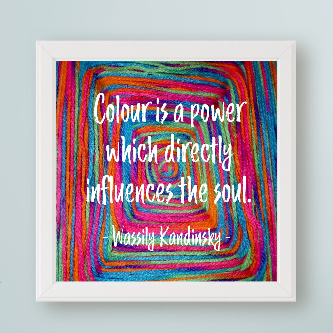 Wassily Kandinsky Quote Art Printable Color is a Power Which Directly ...