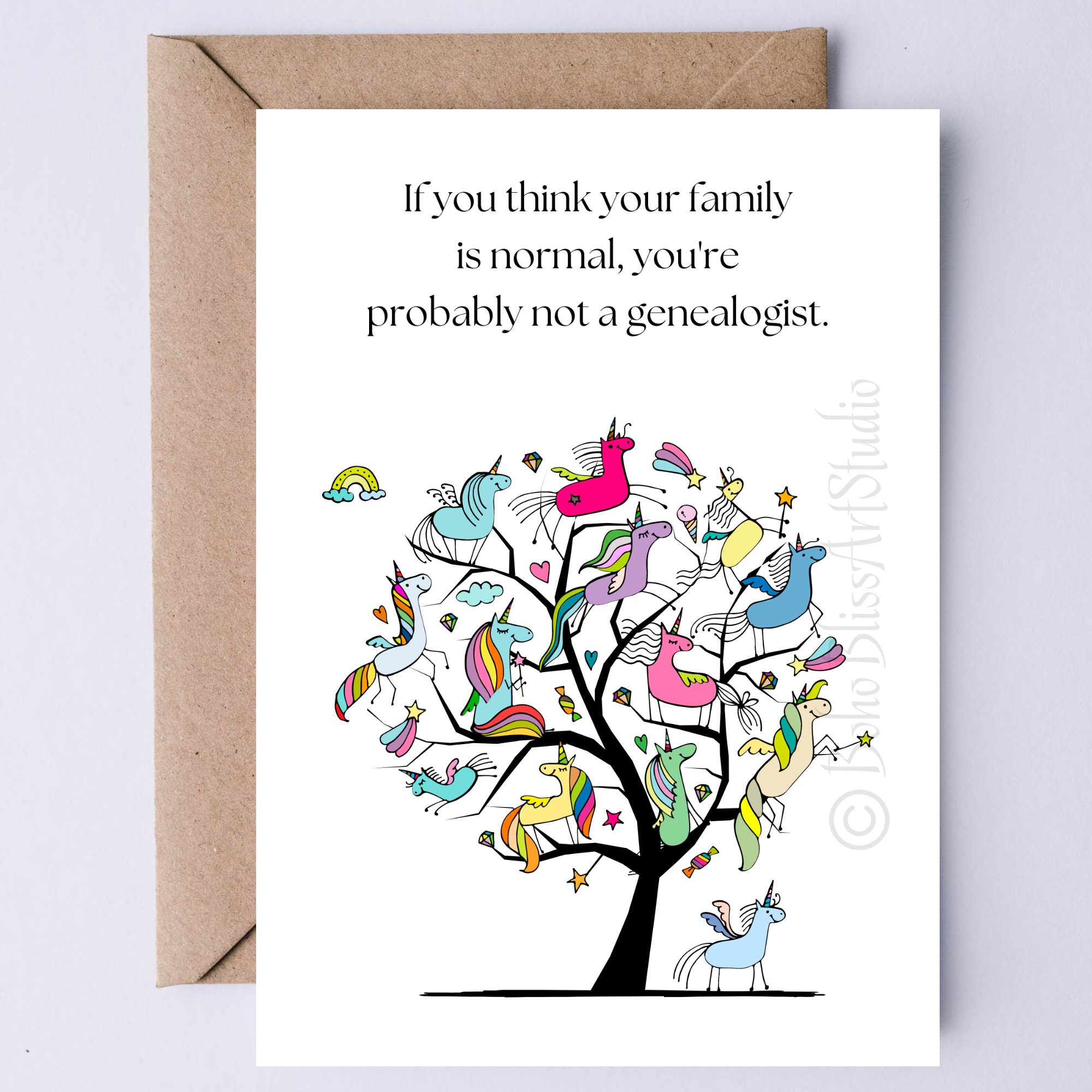 Genealogy Printable Card Funny Card for Genealogists Family - Etsy