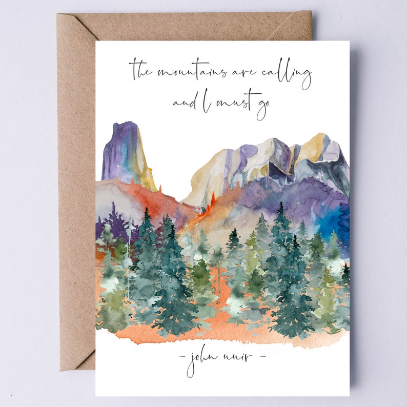 DIGITAL John Muir Quotes Card Bundle Printable Nature Art - Etsy