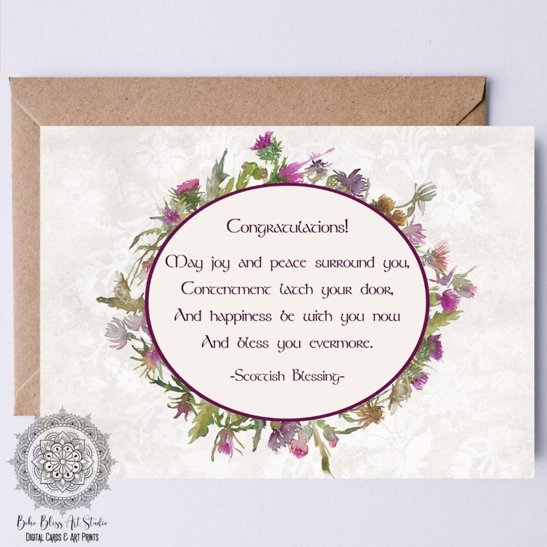 Scottish Blessing May Joy and Peace Surround You Contentment Latch Your ...