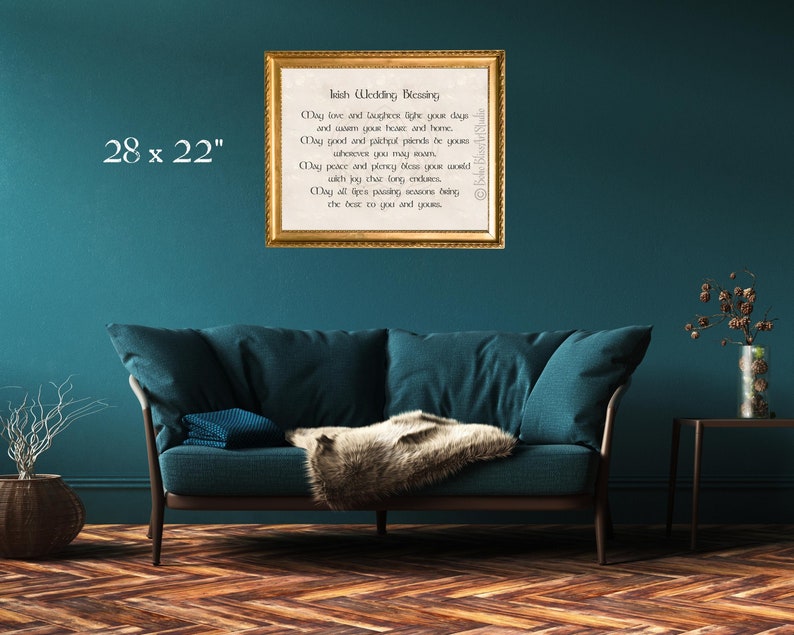 Irish Wedding Blessing Printable Art May Love & Laughter Light - Etsy