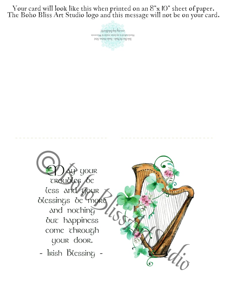 Irish Blessing May Your Troubles Be Less & Your Blessings Be More ...