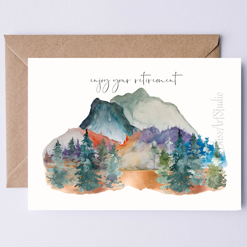 Printable Retirement Card Enjoy Your Retirement - Etsy