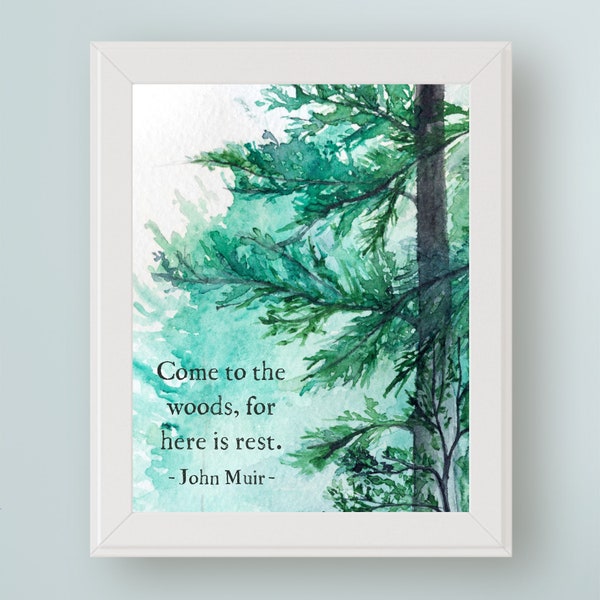 John Muir Quote Print - Etsy