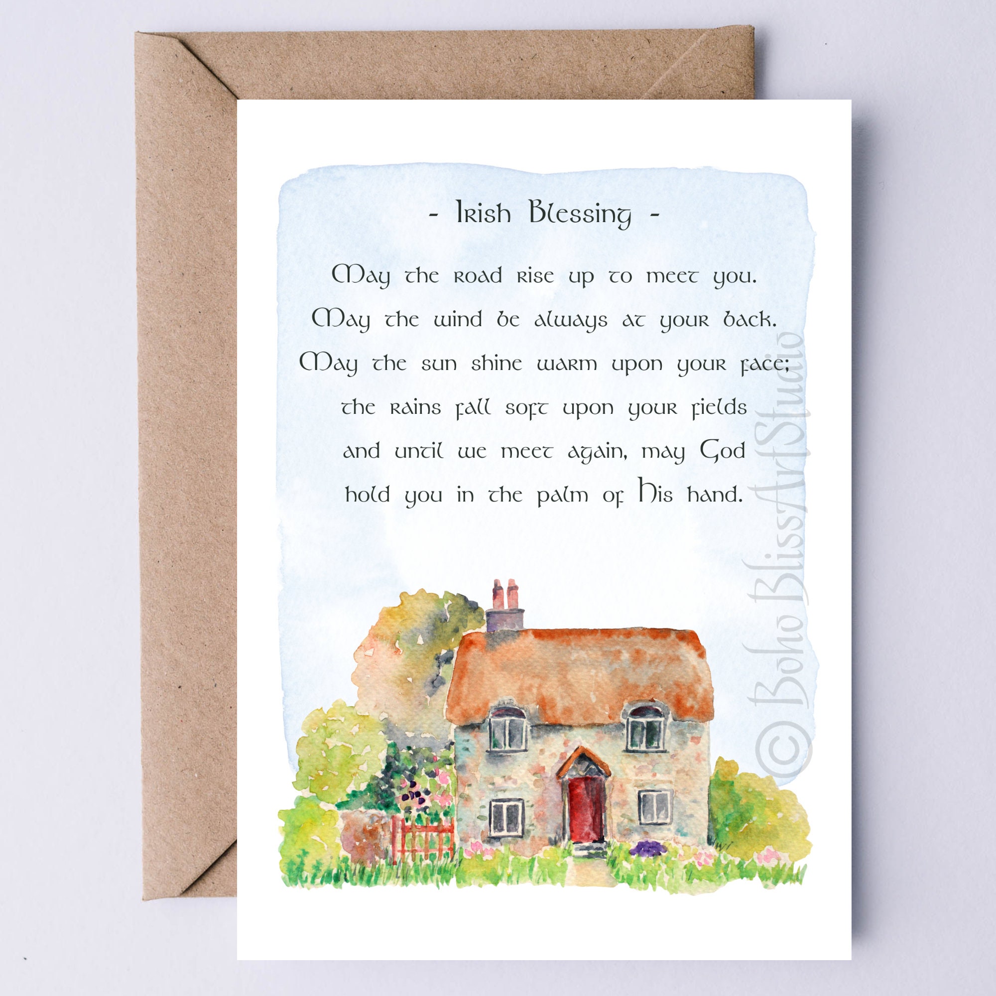 DIGITAL CARD Irish Blessing Printable Card May the Road Rise up to Meet ...