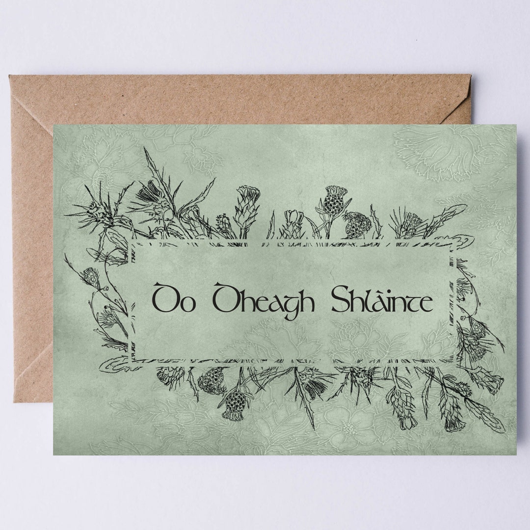 Scottish Toast Printable Card Do Dheagh Shlàinte Digital Card to Your ...