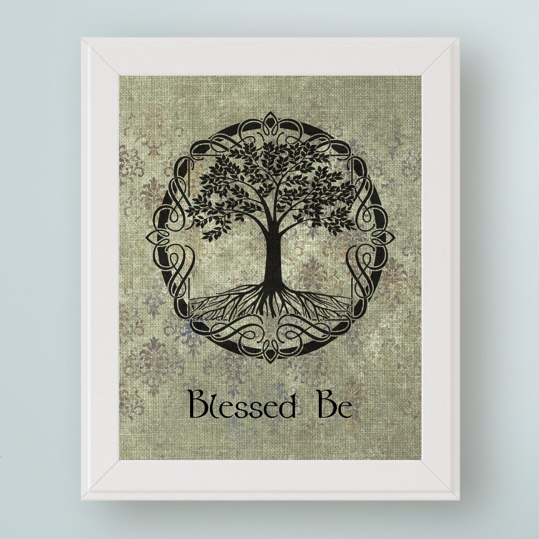 Blessed Be Druid Blessing DIGITAL Art Print Wiccan Blessing PRINTABLE ...