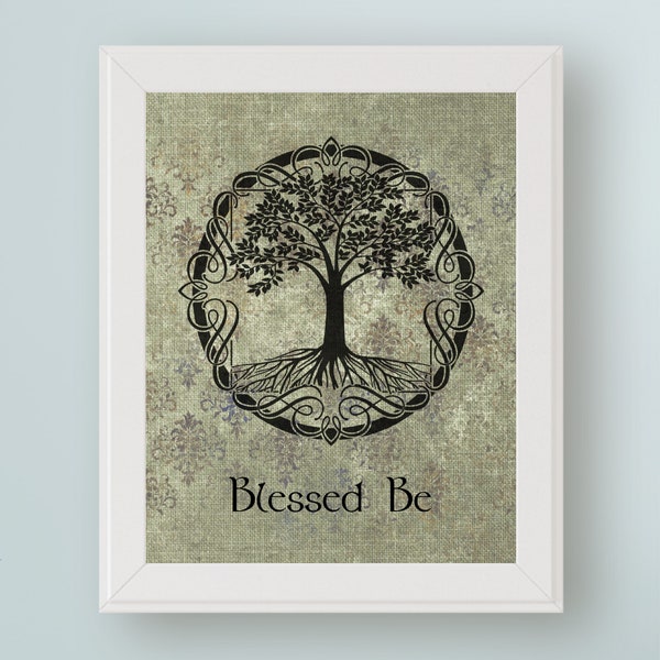 Pagan Blessed Be Wall Art - Etsy