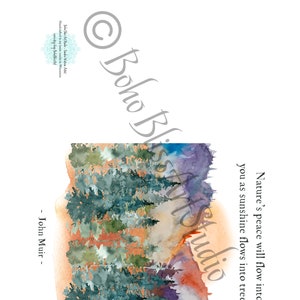 DIGITAL John Muir Quotes Card Bundle Printable Nature Art - Etsy