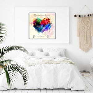 Rumi Quote Your Heart Knows the Way Run in That Direction Digital Art ...