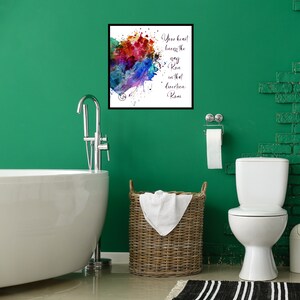 Rumi Quote Digital Art Print Your Heart Knows the Way Run in That ...