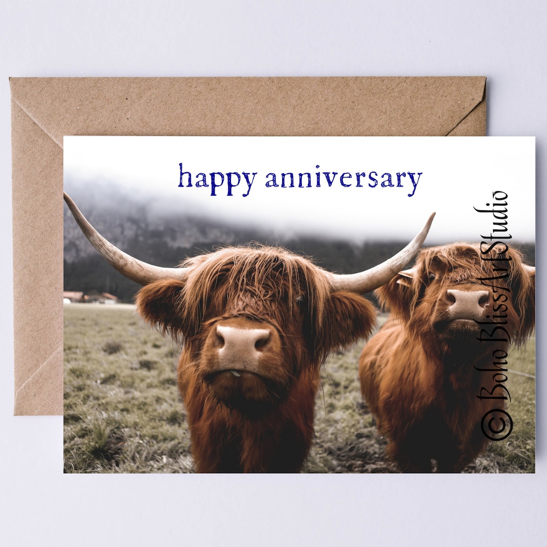 Scottish Anniversary Printable Card Scotland Digital Card Scottish ...