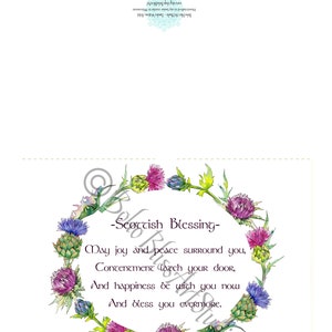 Scottish Blessing DIGITAL Card May Joy and Peace Surround You ...