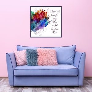 Rumi Quote Digital Art Print Your Heart Knows the Way Run in That ...